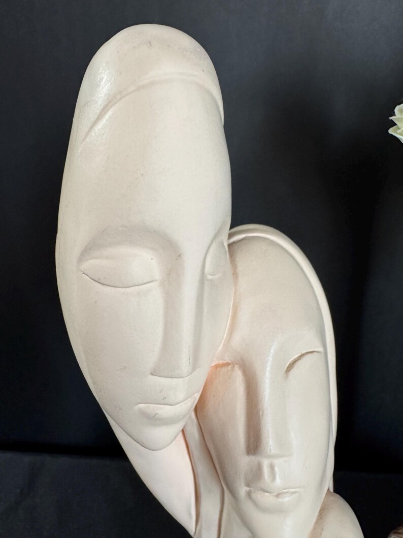 Modern Abstract Sculpture – Three Faces – Family Representation ...