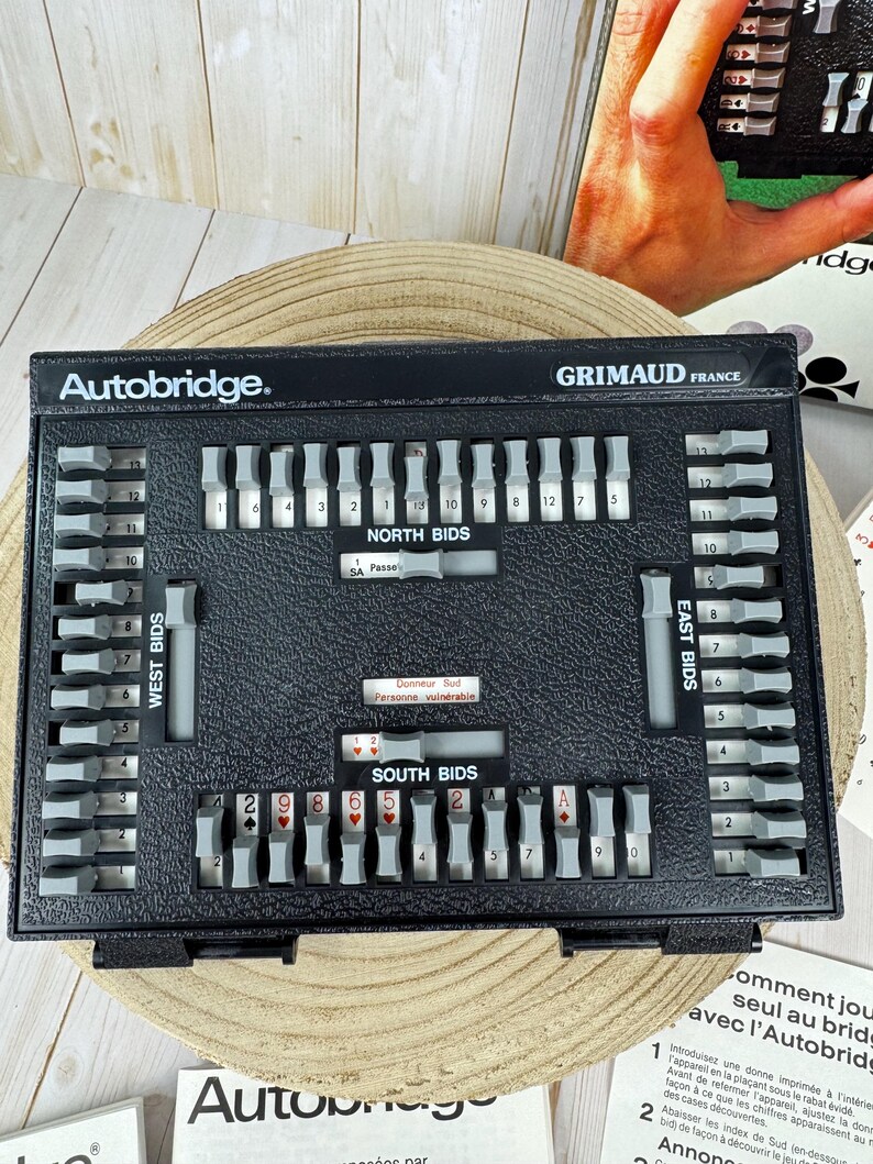 Vintage Autobridge Game by Grimaud - Solo Bridge Trainer - Beginner ...