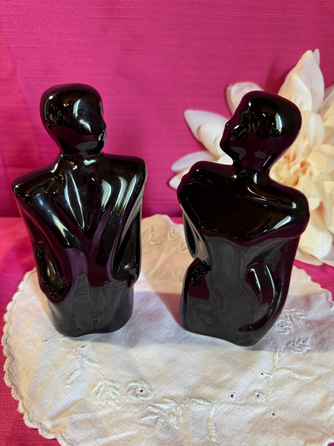 Art Deco Ceramic Busts - Man and Woman - Set of 2 - Etsy