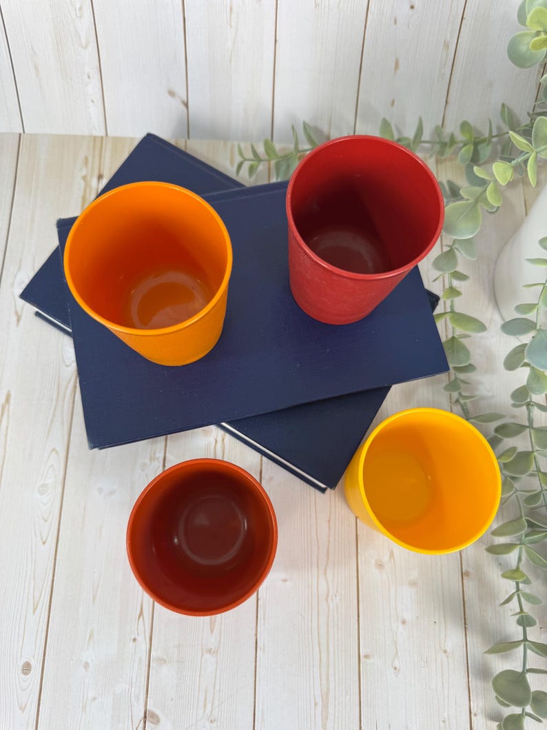 Vintage Tupperware Tumblers – 1970s Retro Kitchen, Set of 4 - Etsy
