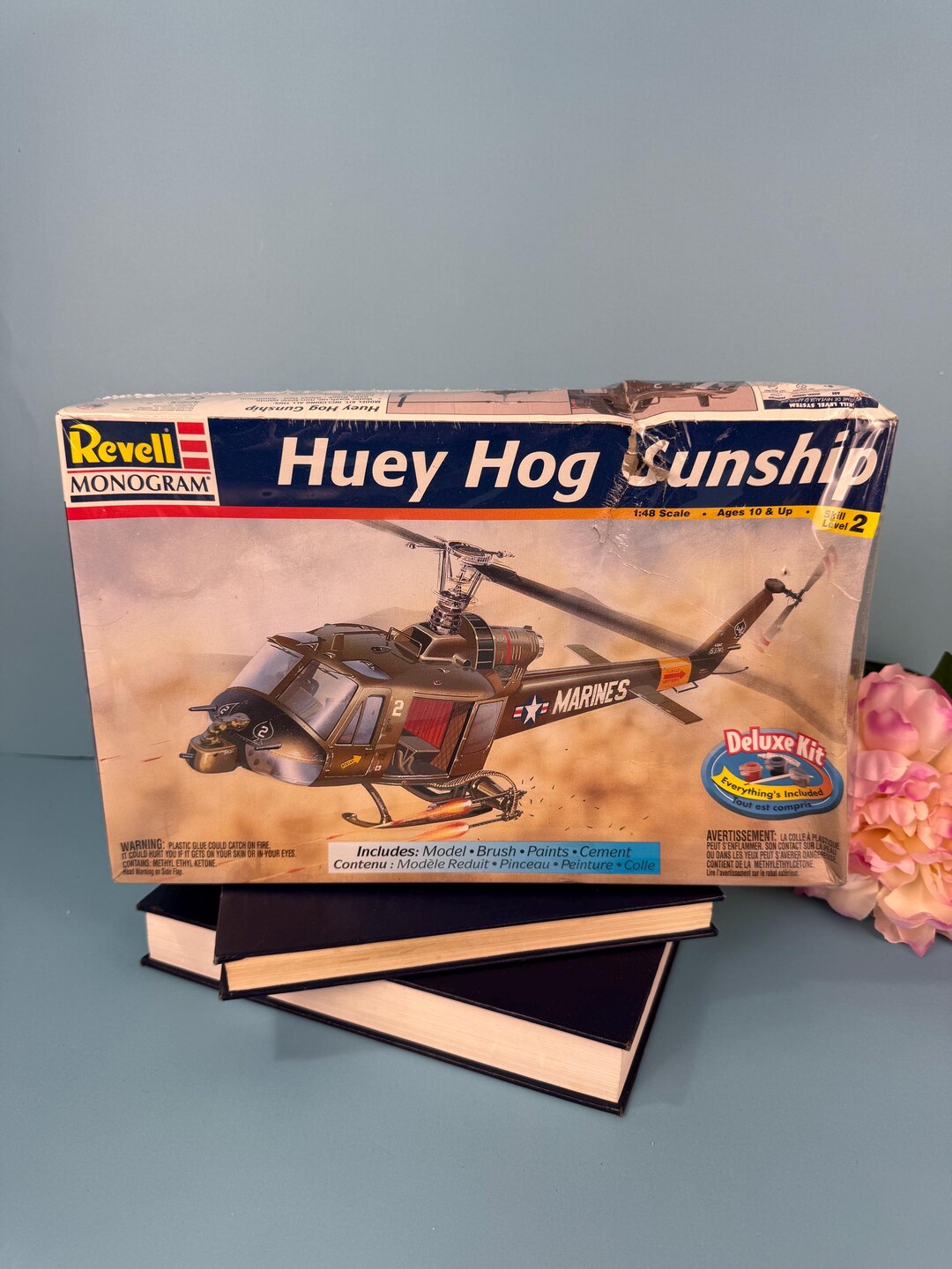 Revell Monogram Huey Hog Gunship Model Kit – Sealed Deluxe 1:48 Scale ...