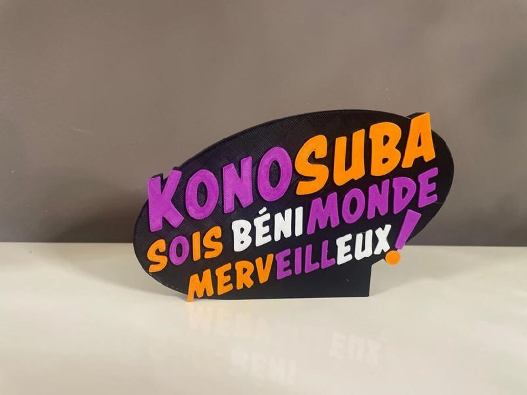 Konosuba Fan Art Logo/stand – Manga/anime Decoration – 3D Printing ...