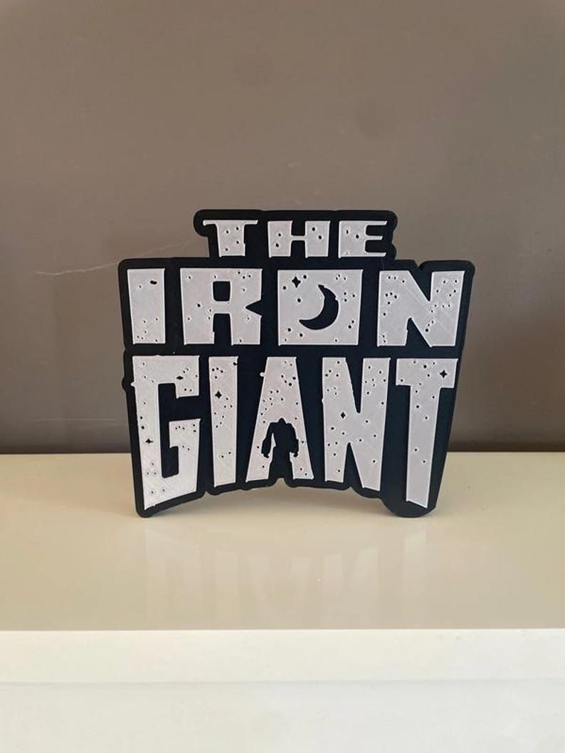 Logo Iron Giant – Fan Art Années 90 – Impression 3D – Décoration ...
