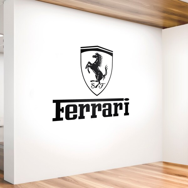Ferrari Wall Sign - Etsy