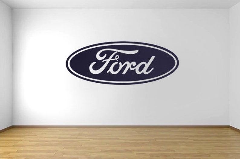 Ford Carbon Fiber Wall Decal | Ultra High Quality Finish - Made in USA ...