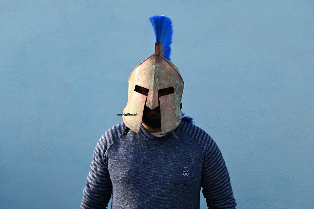 Medieval Spartan 300 Helmet Blue Plum Heater Cosplay Wearable Armour ...
