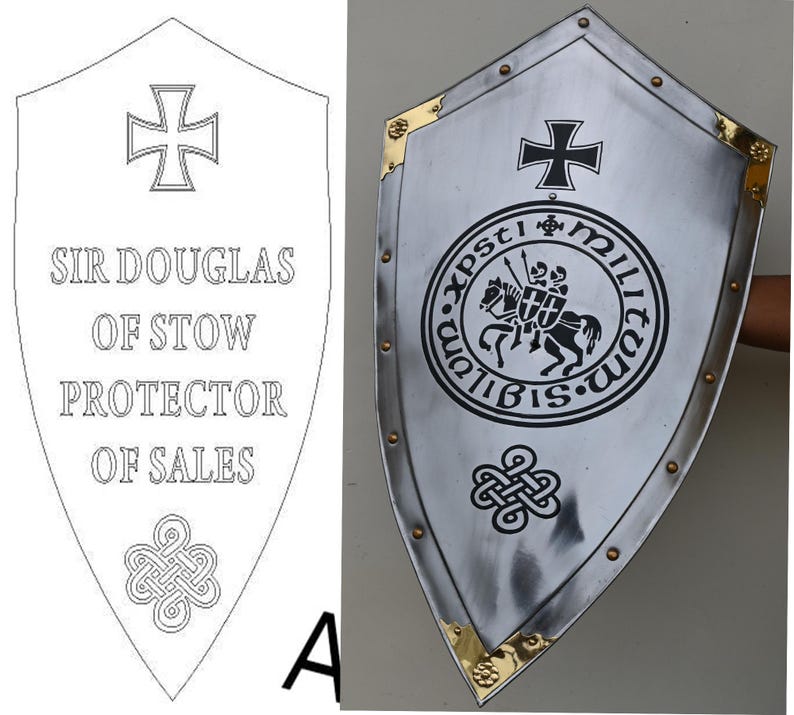 Personalization Templar Shield Handmade Medieval Shield Armor Knight ...