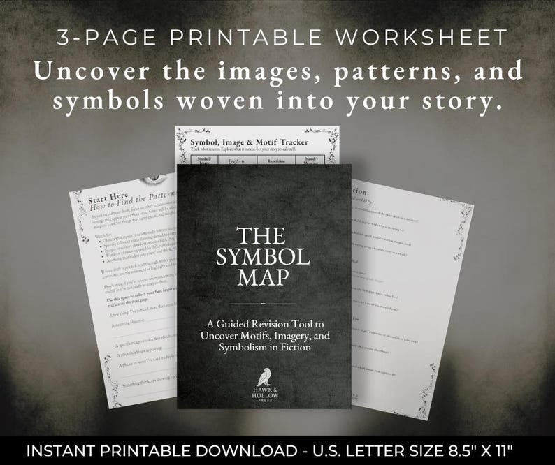The Symbol Map – Printable Revision Worksheet for Fiction Writers ...