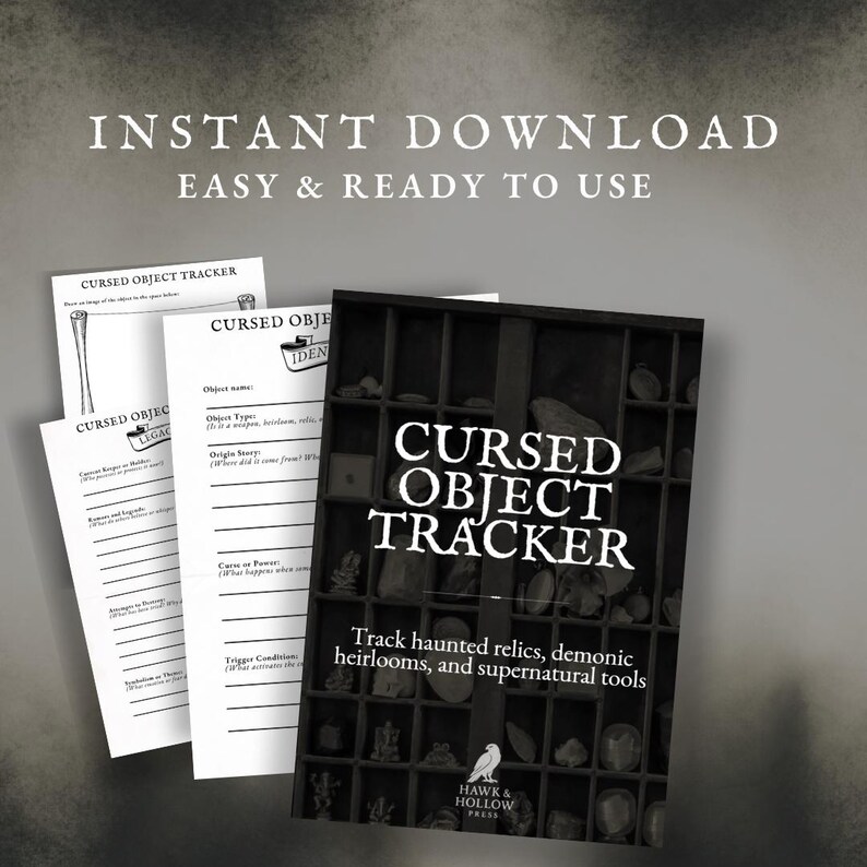 Cursed Object Tracker – Writing Worksheet | TTRPG Worldbuilding ...