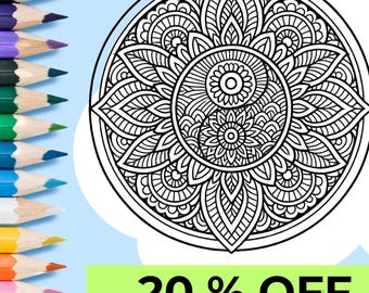 yin yang mandala coloring pages