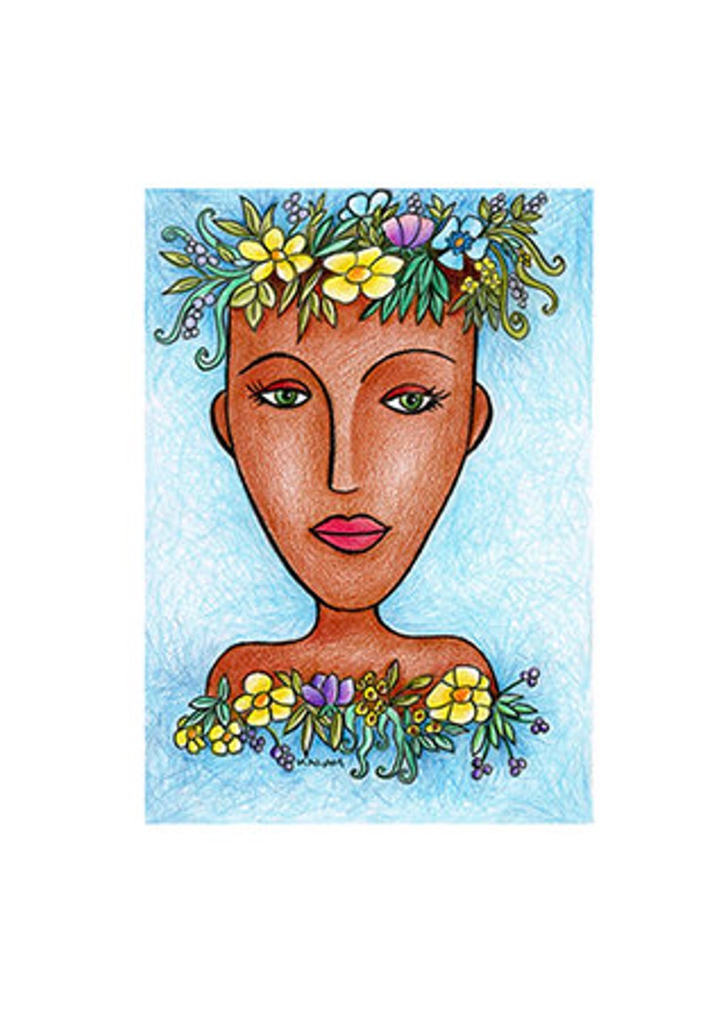 Drawing With Colored Pencils for Métis Wall Decoration - Etsy