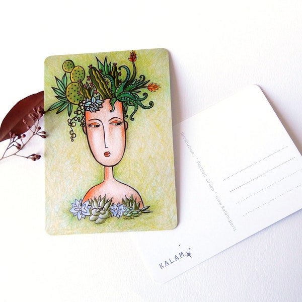 Illustrated Postcard - Etsy