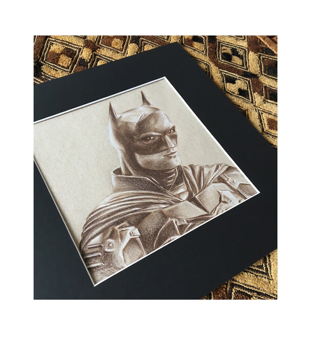 Original Superhero Drawing in Colored Pencils for Wall Decoration - Etsy