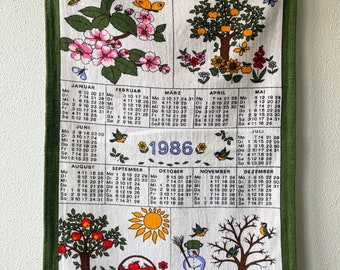 1986 Wall Calendar - Etsy