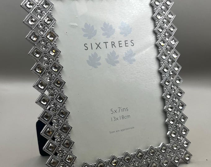 Sixtrees Signed Vintage Reticulated Silver Metal With Rhinestones ...