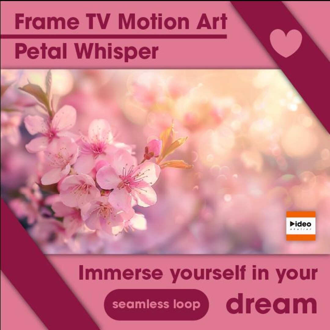 Frame TV Motion Art: 4K Petal Whisper Video Loop (digital Download ...