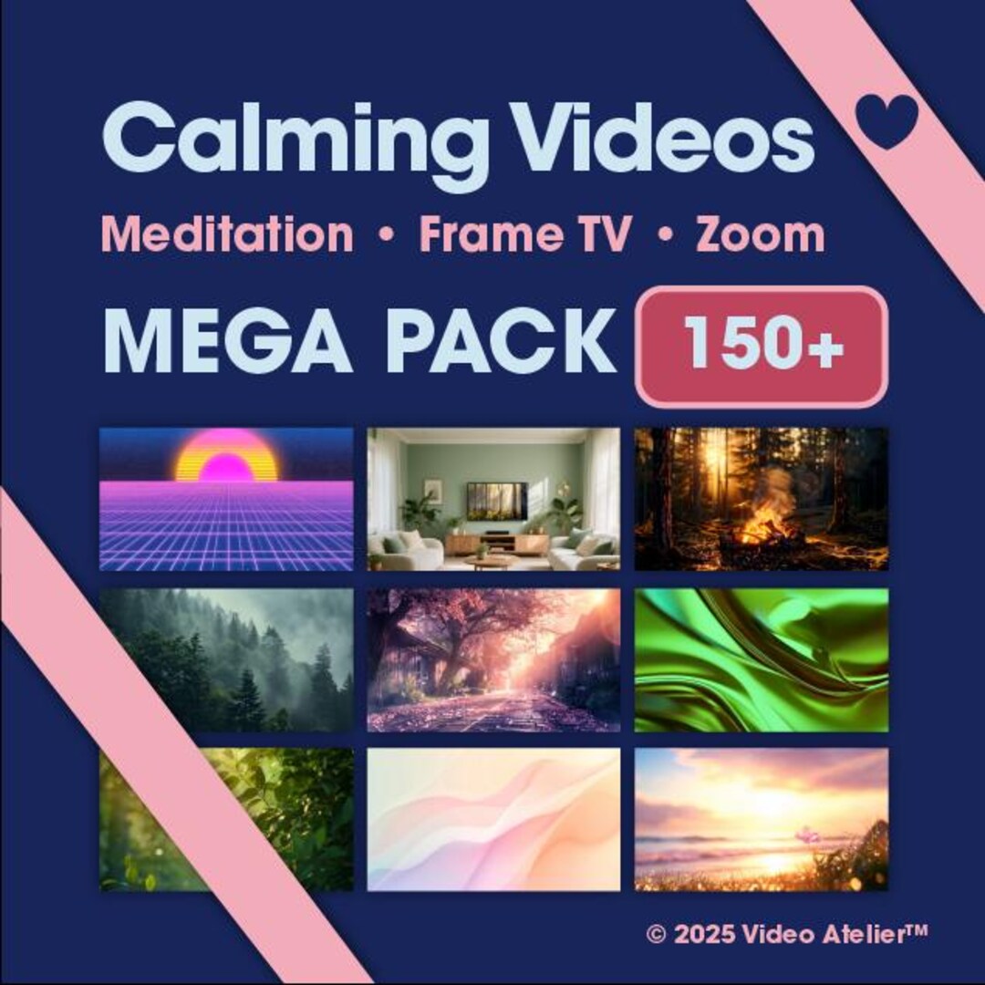 4K Nature Meditation Video Loop Mega Pack: Frame TV, Zoom Background ...