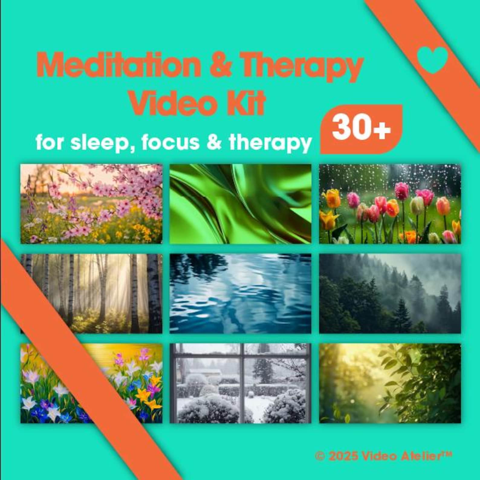 4K Nature Meditation Video Loops: Stress Relief, Relaxation (digital ...