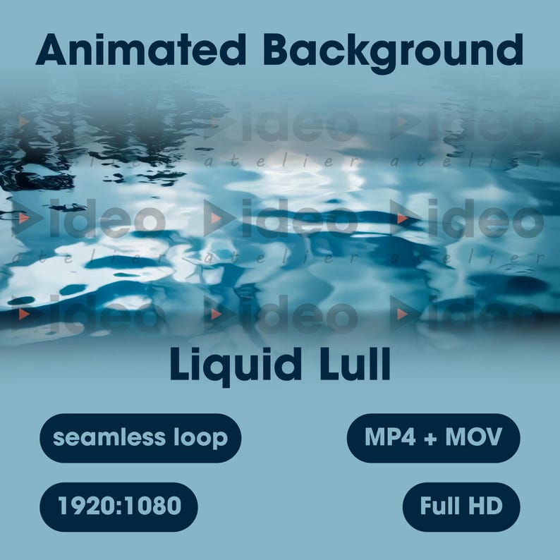Liquid Lull • Zoom Teams Streamer Background Home Nature Video Digital ...