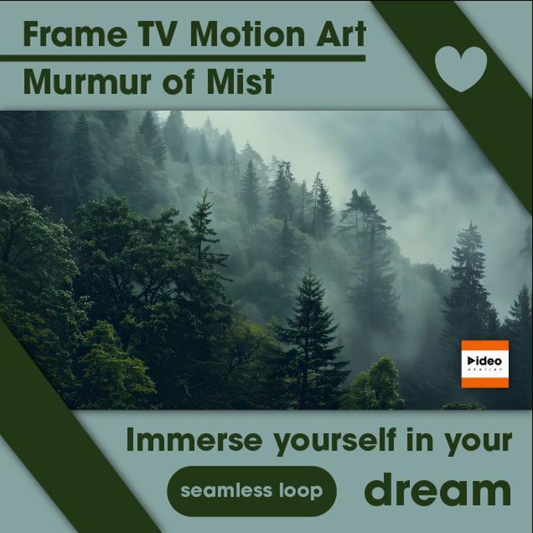 Frame TV Art: Murmur of Mist 4K Seamless Video Loop (digital Download ...