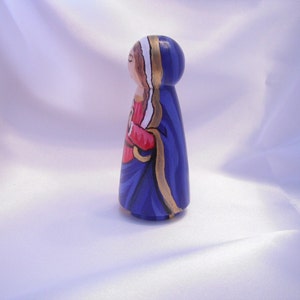 Catholic Blessed Virgin Mary Figure Peg Doll Toy Gift Mary, Mother of ...