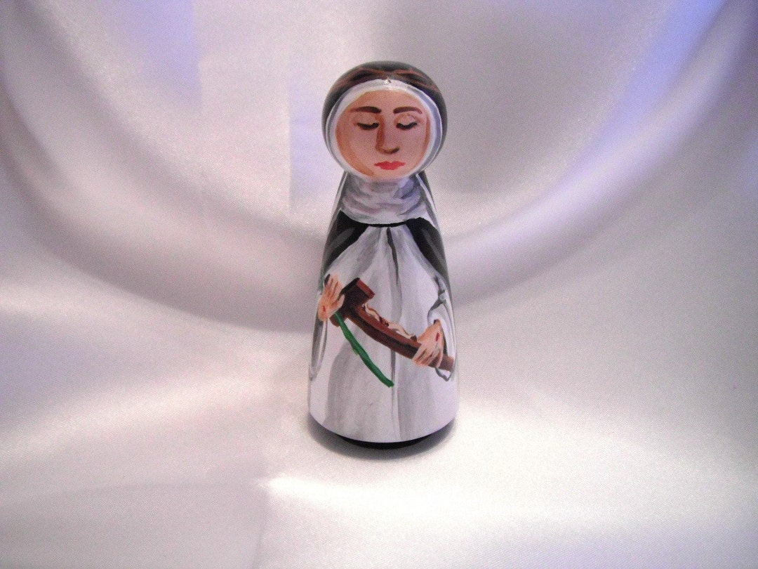Catholic Saint Doll Wooden Peg Dolls Catholic Toy Confirmation Gift ...