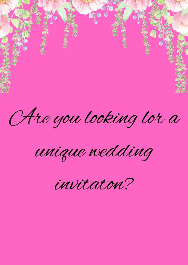 Your Prefect Wedding Guest Invitation! Available to Edit. - Etsy