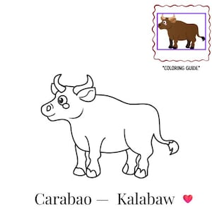 Filipino English Printable Coloring Book for Kids | Tagalog Educational ...