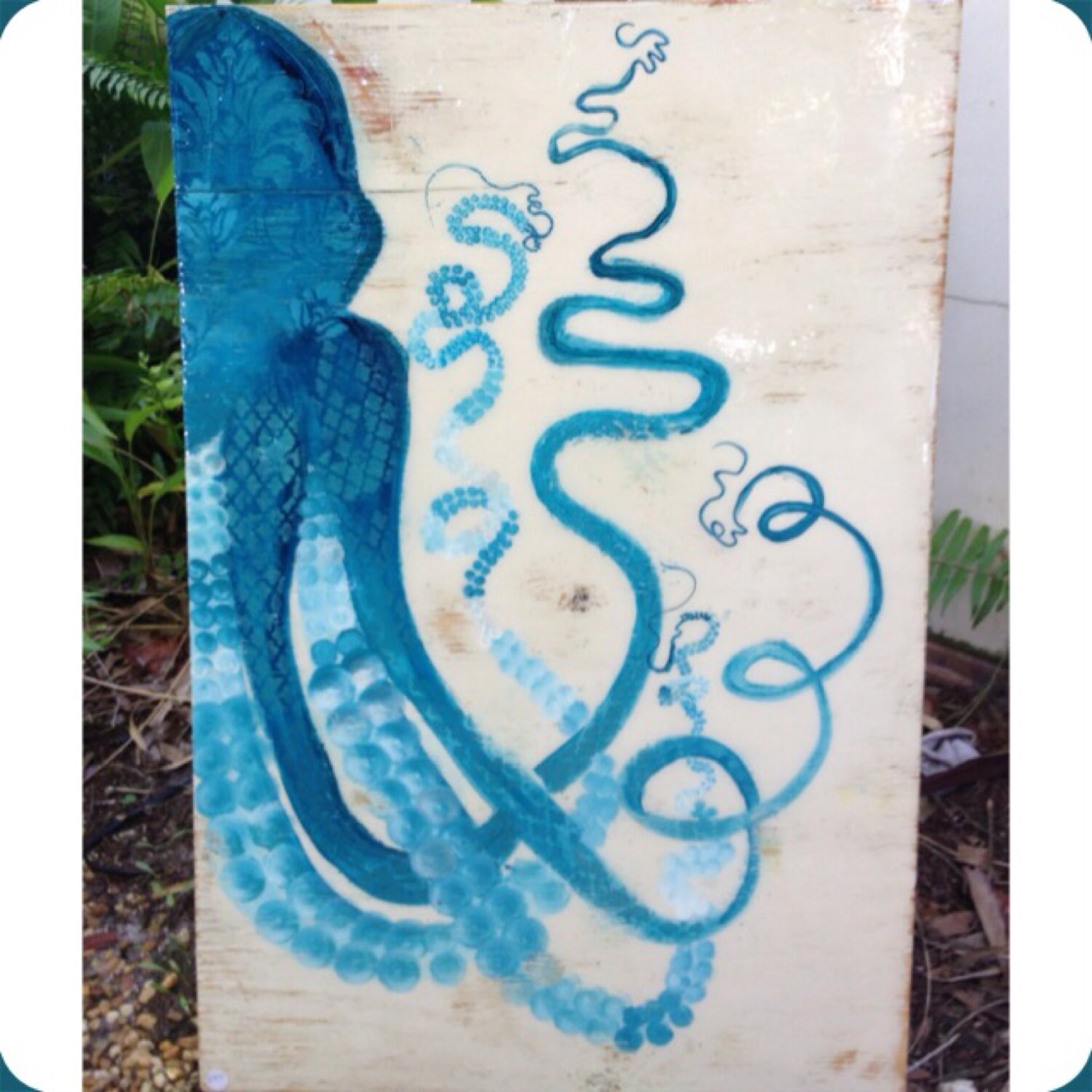 Tattoo Blu Octopus - Etsy