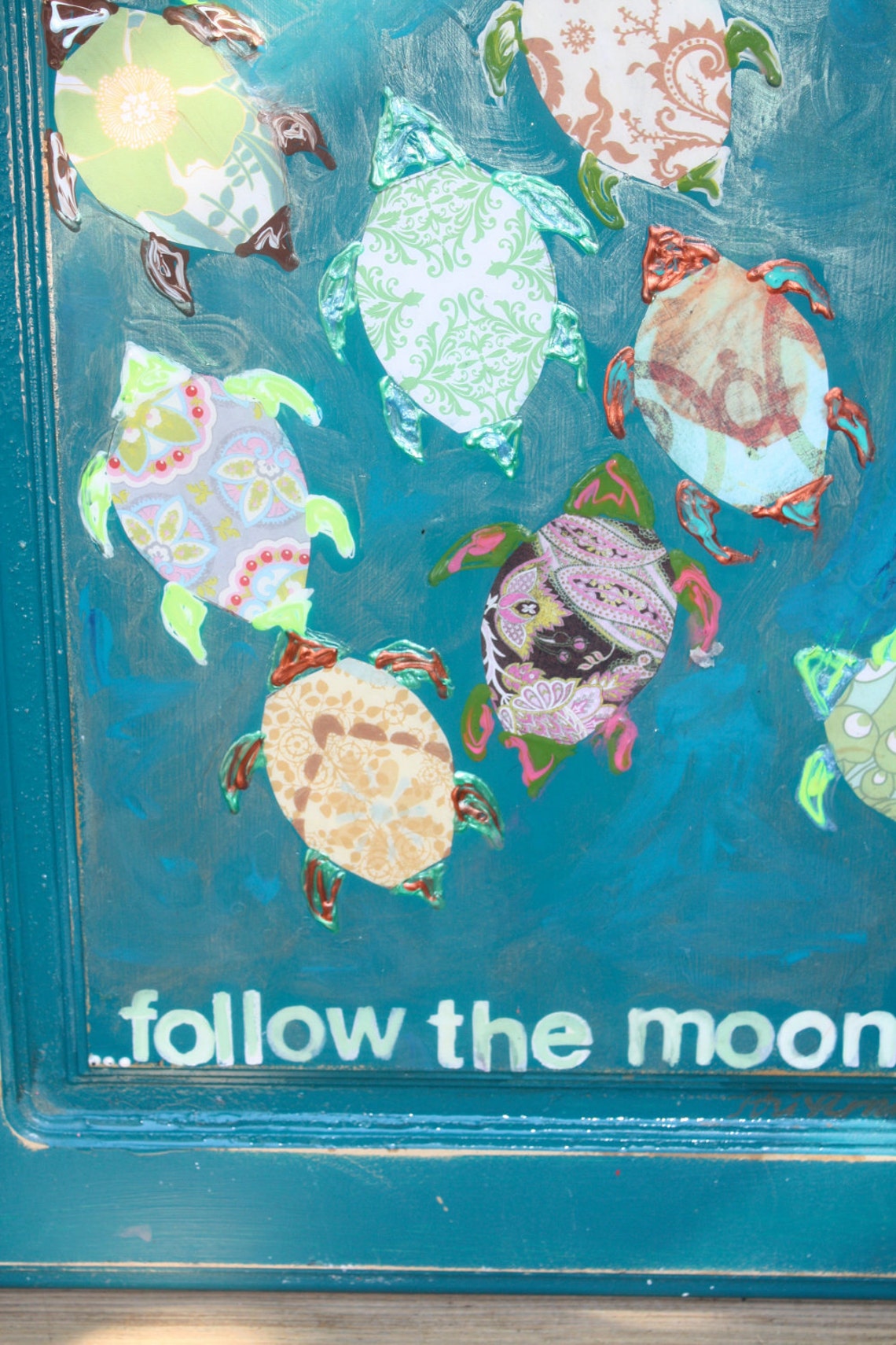 Turtle-follow the Moon NEW - Etsy