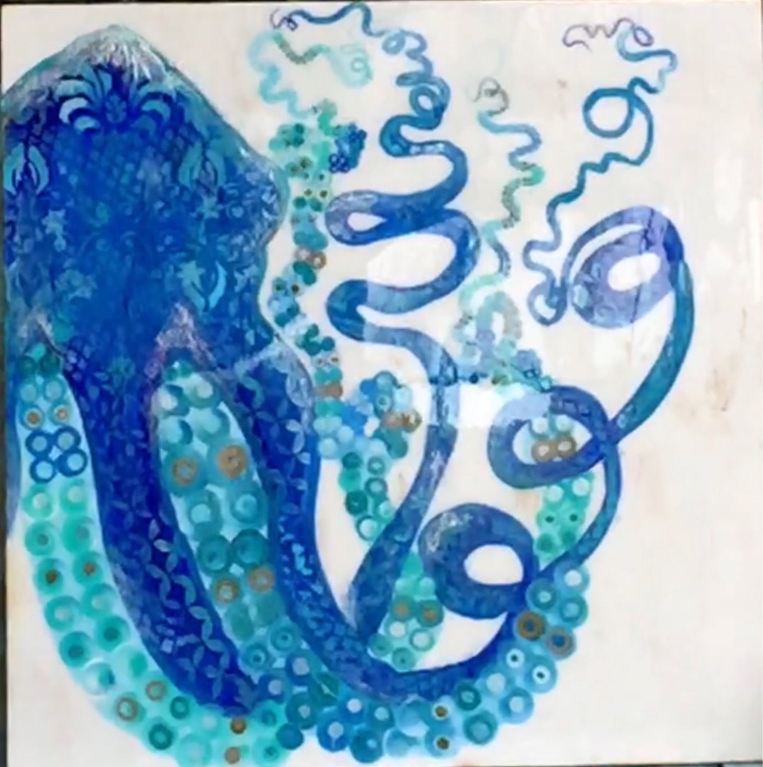 Benjamin Blu Octopus - Etsy