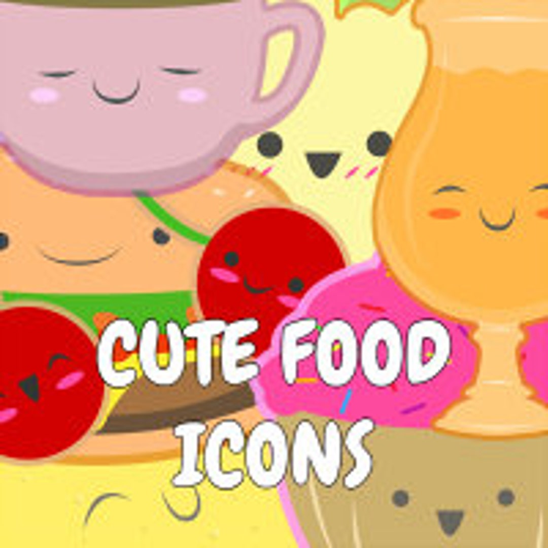 Cute Food Icons - Etsy
