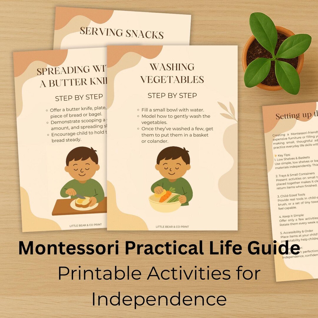 Toddler Practical Life Activities | Montessori Printable Guide ...