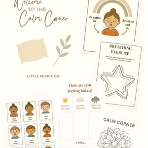 Calm Corner Kit for Kids – Printable Emotion Cards, Coping Tools ...