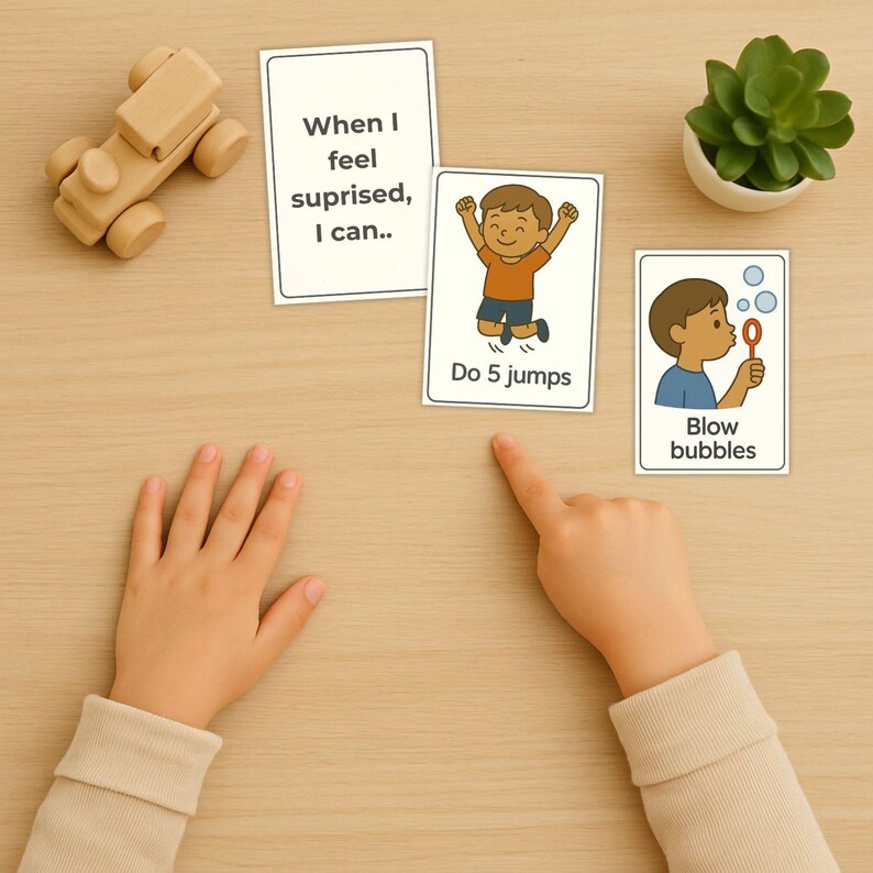 Editable Emotional Regulation Cards for Kids | “when I Feel…” Calm Down ...