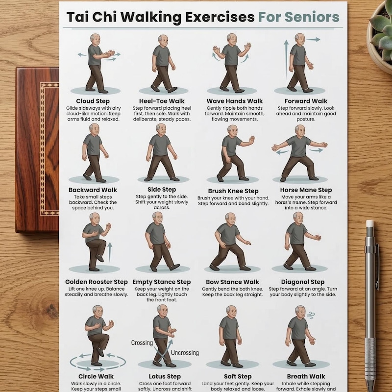 Tai Chi Walking Printable Etsy