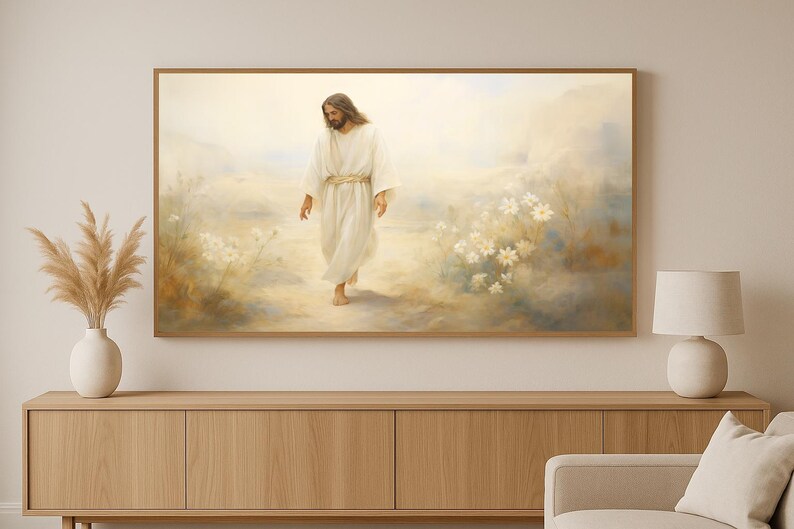 Samsung Tv Frame Art Jesus Christ Art Spring Frame Tv Wallpaper Christ ...
