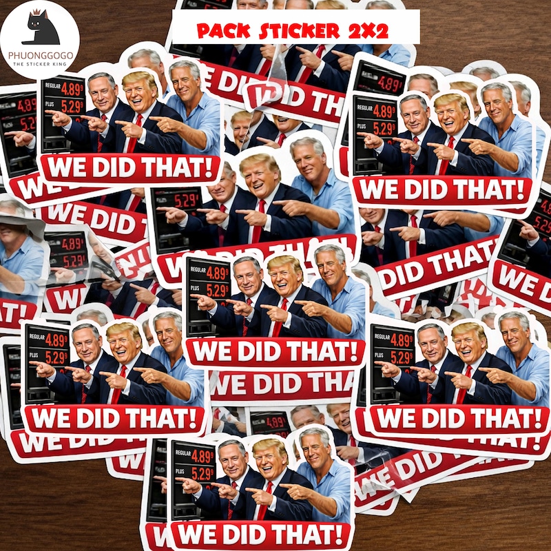 Donald Trump Gas Pump Sticker - Etsy