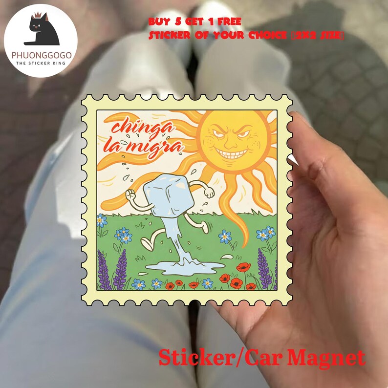 Chinga La Migra Protest Sticker/car Magnet, Abolish ICE Decal, No Human ...