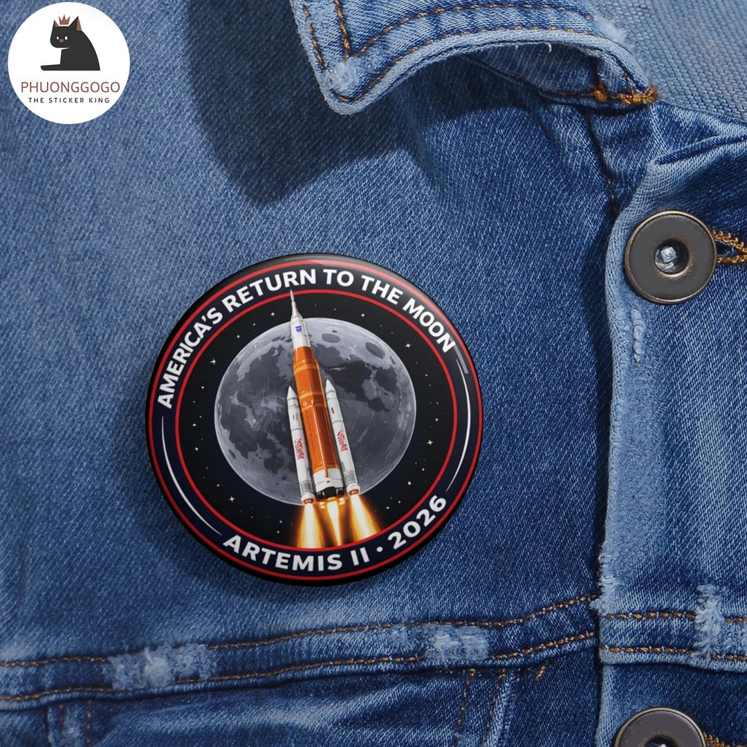 Artemis II Weltraum Mission Pin Button - Etsy.de