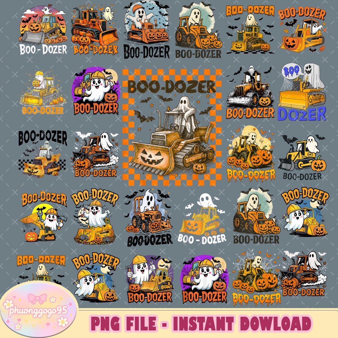 25+ Halloween Boo Dozer Png Bunlde, Halloween Truck Png, Boys Halloween ...