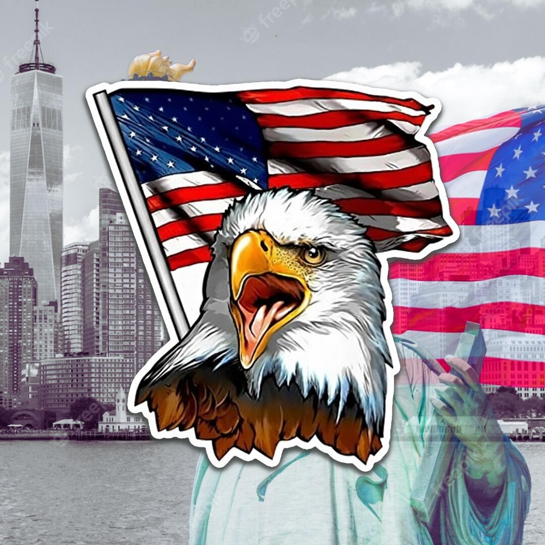 United States Flag Sticker, American Flag Decal, USA Sticker, Matte or ...