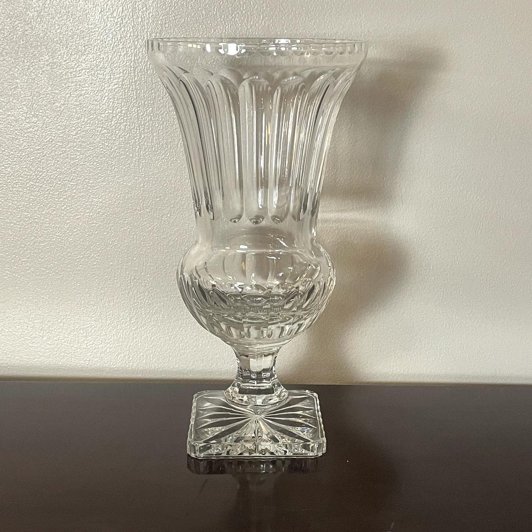 Vintage Shannon Crystal Designs of Ireland Heavy 10 Lb Large Urn Vase ...