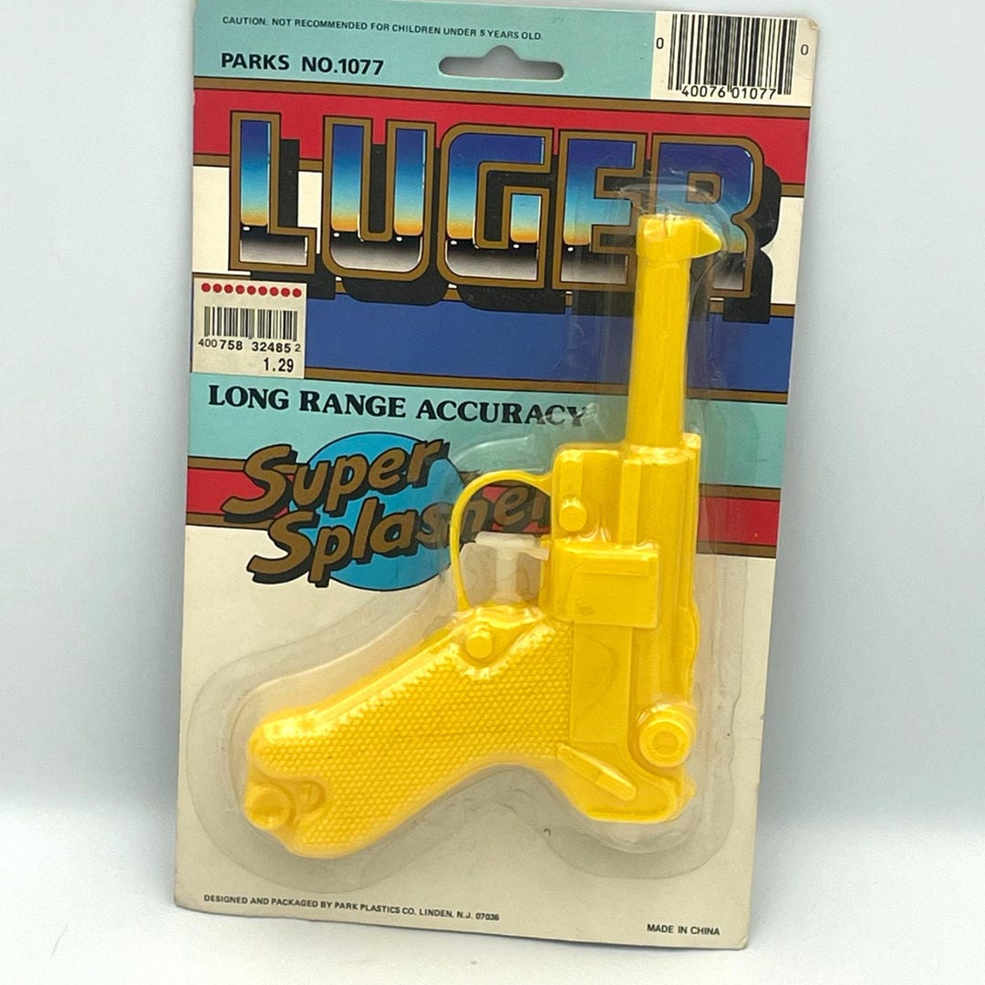 Vintage Parks Super Splasher Luger Water Gun (TOY) New in Package 1980s ...