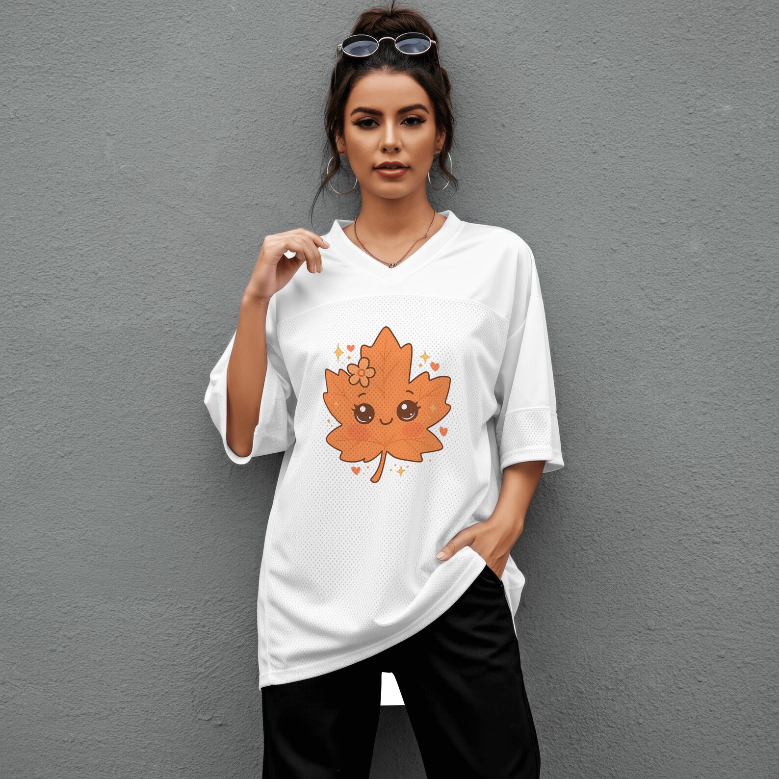 Kawaii Autumn Leaf PNG: Cozy Fall Clipart (digital Download 300 DPI) - Etsy