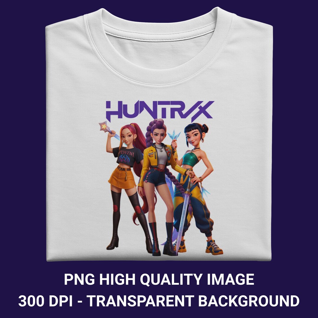 Kpop Hun-trix PNG / Clipart de anime Demon Hunters / Descarga digital ...