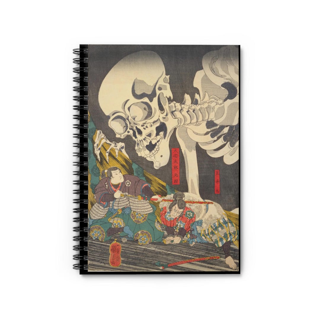 Gashadokuro Ukiyo-e Notebook - Skeleton Art by Kuniyoshi on the Cover ...