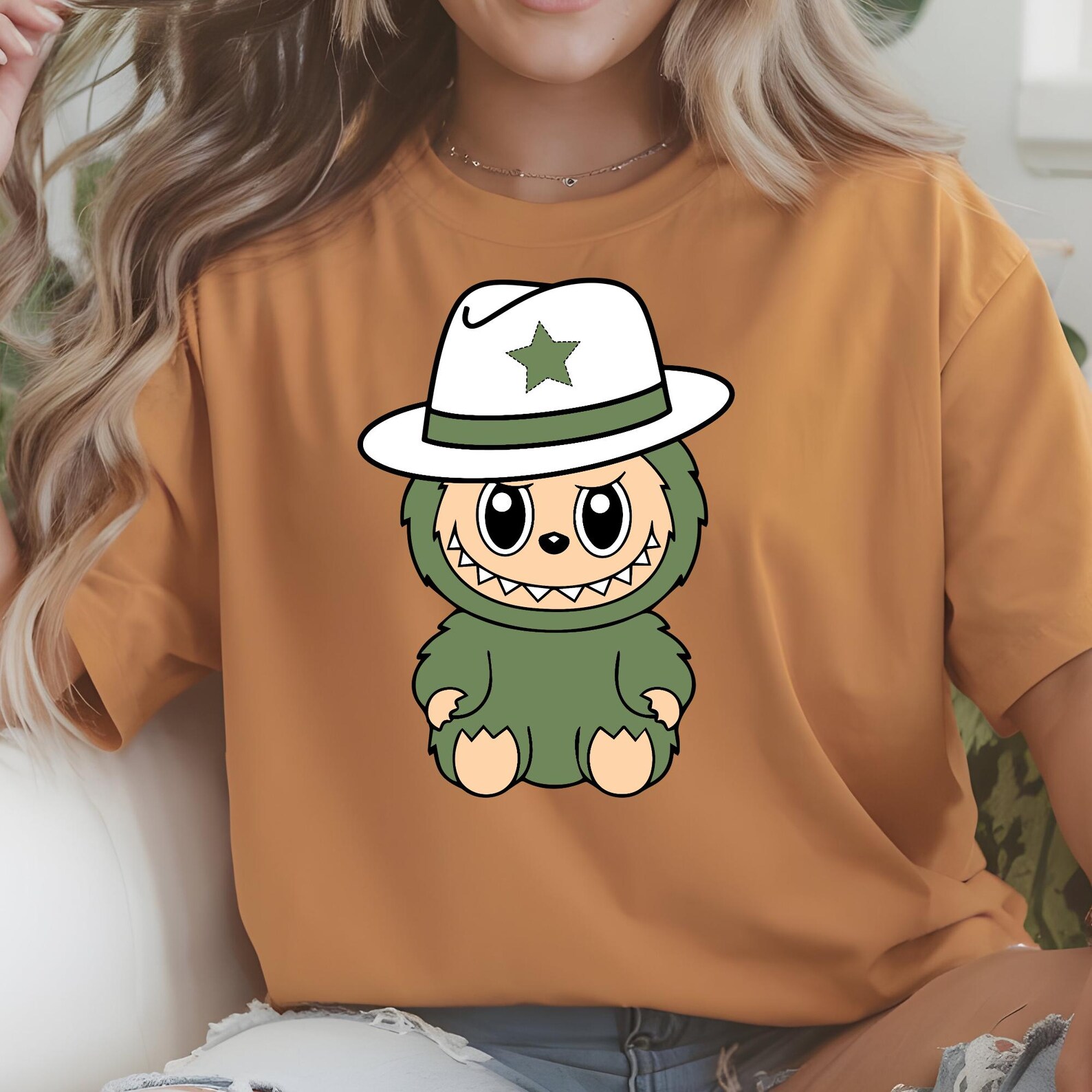 Labubu With Hat Svg, Png, Eps Bundle, Labubu With Cowboy Hat, Labubu ...