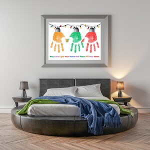 Merry and Bright Christmas Lights Handprint Craft | A4 Printable ...