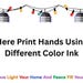 Merry and Bright Christmas Lights Handprint Craft | A4 Printable ...